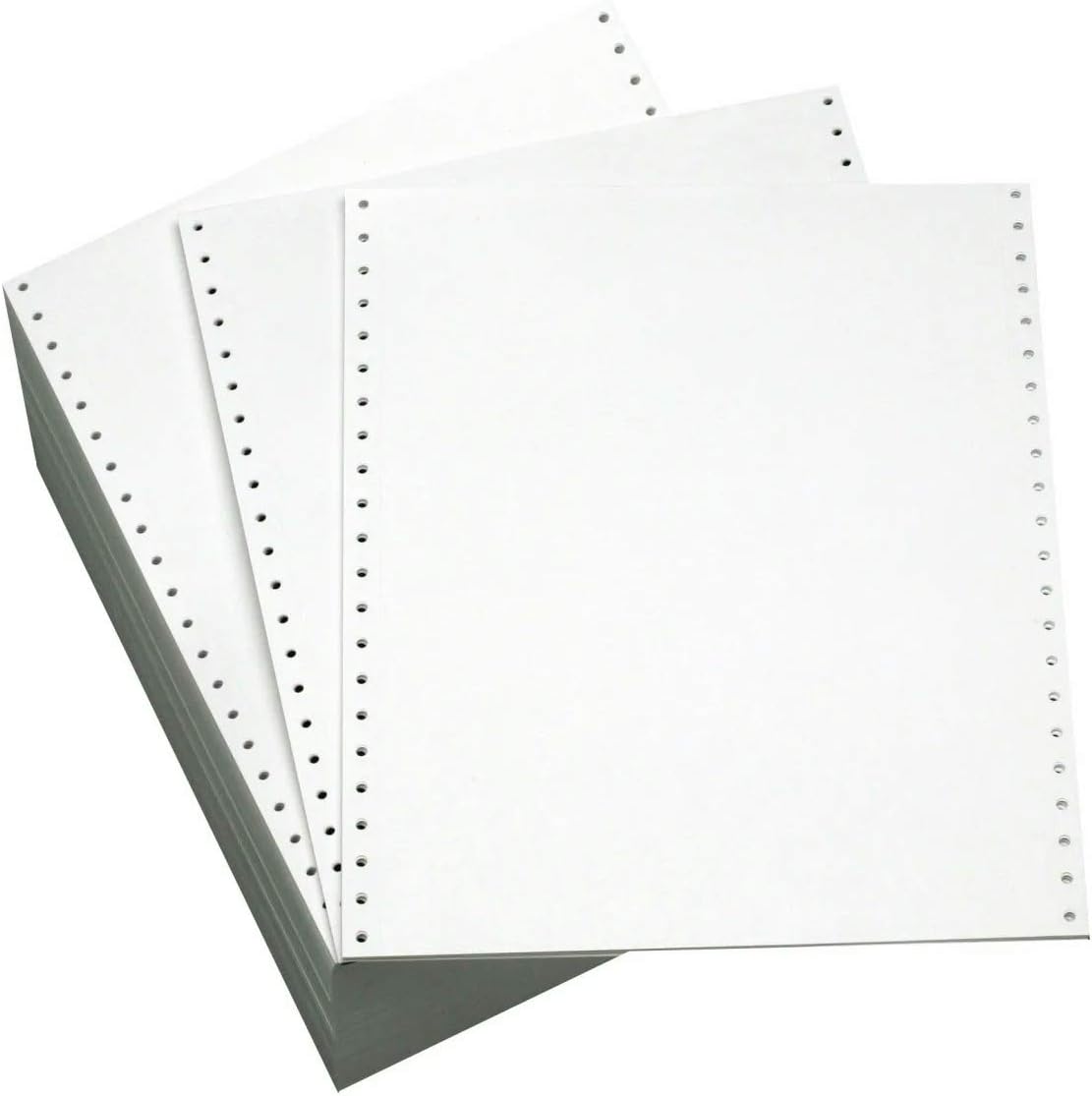 Amazon.com : Domtar Continuous Form Paper, Clean Edge Perforation, 9 1/ ...