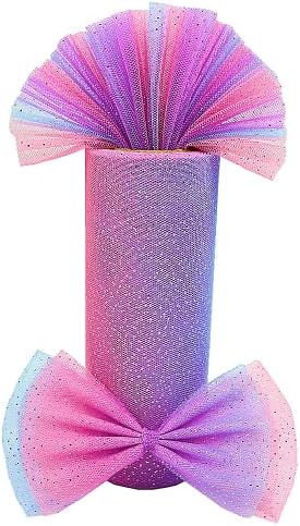Amazon.com: Timgle 7 Pcs 7 Colors Tulle Ribbon 6 Inch by 100 Yards (300 ...