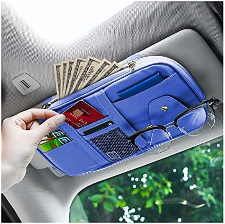 Amazon.com: Car Sun Visor Organizer, Sunglass Holder and Storage Pocket ...