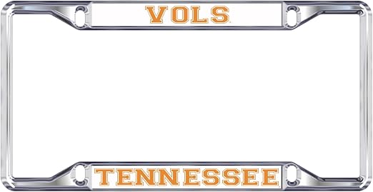 Amazon.com: Dixie Dawgs Tennessee Volunteers White License Plate Frame ...