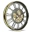 Amazon.com: DORBOKER Real Moving Gears Wall Clock Large Modern Metal ...