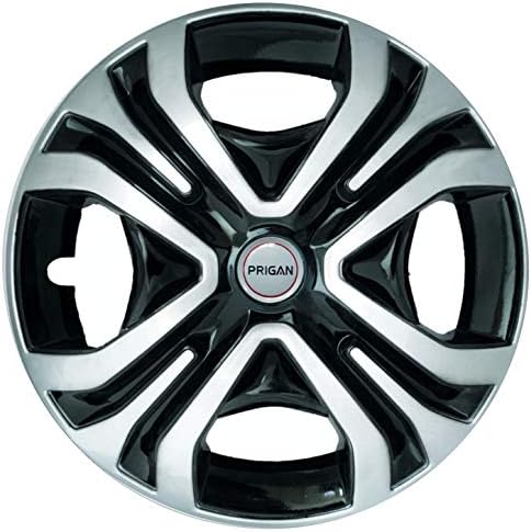 PRIGAN Wheel Cover for TATA Tiago New 14 Inch Black Silver Wheel Cap ...