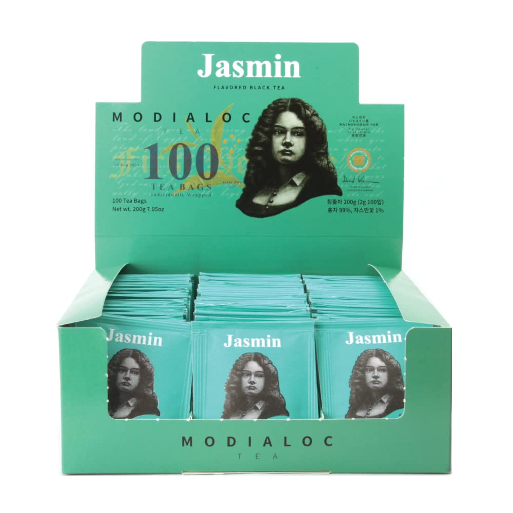 Amazon.com : Jasmin Tea - 100 Individually Wrapped Bags - Fragrant and ...