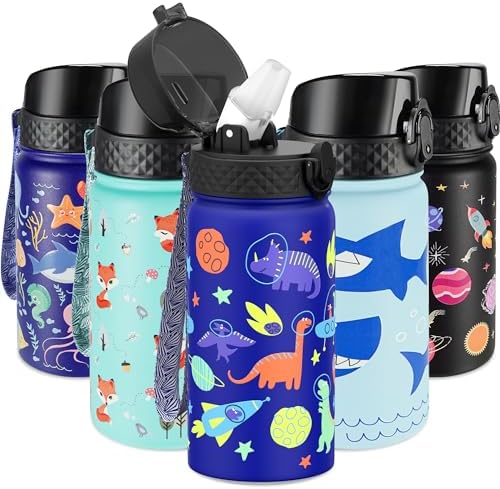 Amazon.com: GOPPUS Kids Insulated Water Bottle - 14 Oz BPA Free 18/8 ...