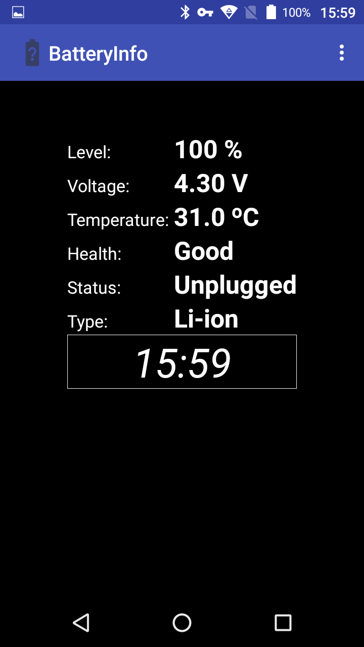 Battery Information - App on Amazon Appstore