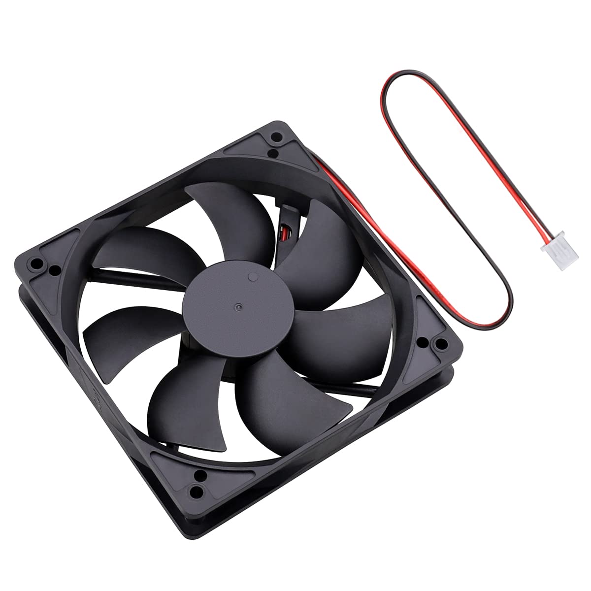 GDSTIME 120mm Fan,120 x 25mm 12V DC Brushless Cooling Fan 1500RPM Quiet ...