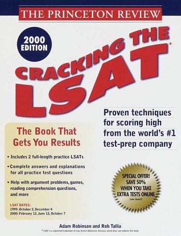 Princeton Review: Cracking the LSAT, 2000 Edition: Robinson, Adam ...