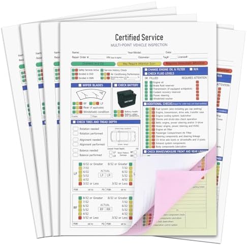 Amazon.com : Colarr 540 Sheets 8 1/2" x 11 3/4" Multi Point Vehicle ...