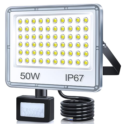 TASINUO Security Lights - Outdoor Motion Sensor LED Floodlight with PIR ...