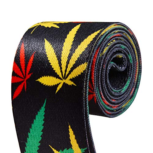Snapklik.com : Amumu Reggae Marijuana Leaf Guitar Strap For Acoustic ...