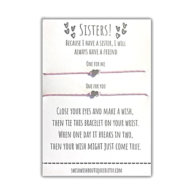 Amazon.com: Sister Bracelet, Sister Wish Bracelets, Sister Gifts, Gift ...