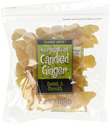 Amazon.com : 3 Pack Trader Joe's Uncrystallized Candied Ginger Sweet ...