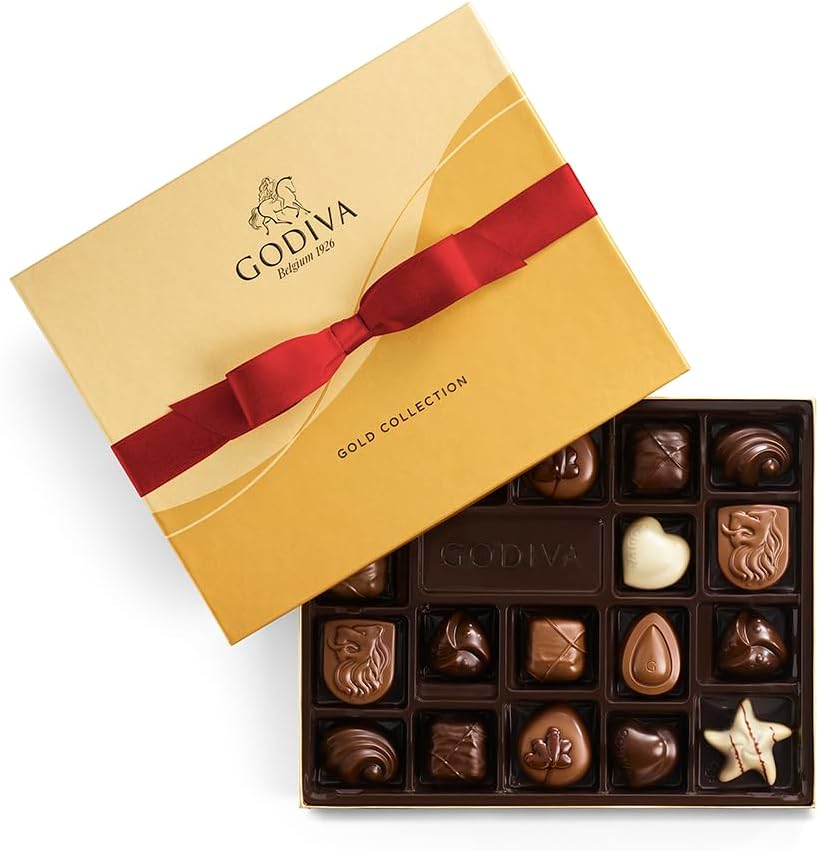 Amazon.com: Godiva Chocolatier Assorted Chocolate Gift Box, Creamy Milk ...