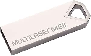 Pen drive Multilaser Diamond 64GB USB 2.0 Metálico - PD852 | Amazon.com.br