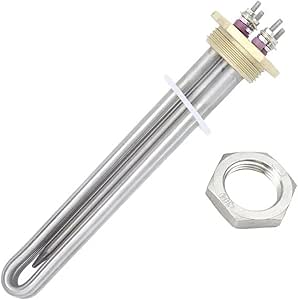 Amazon.com: DN32 Copper Flange 12V Heating Element 600W 1 1/4" BSP ...