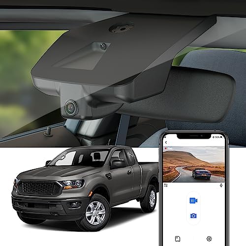 Amazon.com: Fitcamx Front 4K+Rear 1080P Dash Cam Adapts for Ford Ranger ...