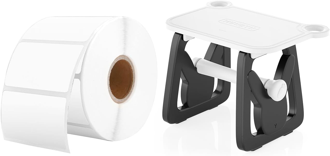 Amazon.com: MUNBYN Label Holder for Rolls and Fanfold Labels : Office ...