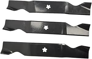 Amazon.com : proven part 3 PK Mower Blade Set Fits Husqvarna AYP 187256 ...