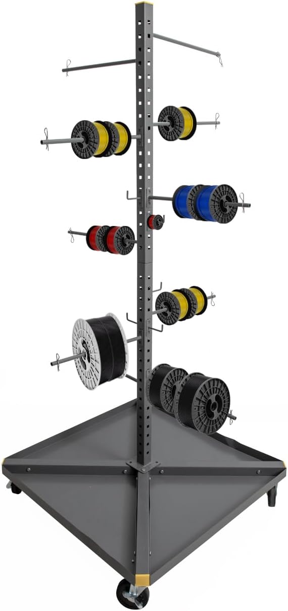 Amazon.com: biosp 6 Axles Reel Dispenser with Wheels, Heavy Duty ...