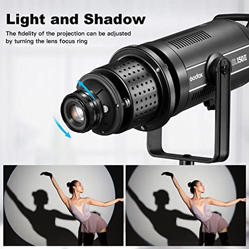 Soonpho OT1 Optical Conical Snoot Bowens Mount Gobo Bracket with 50mm 1 ...