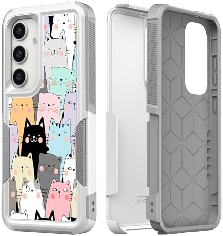 Amazon.com: Candykisscase Case for Samsung Galaxy S24, Cute Cats ...