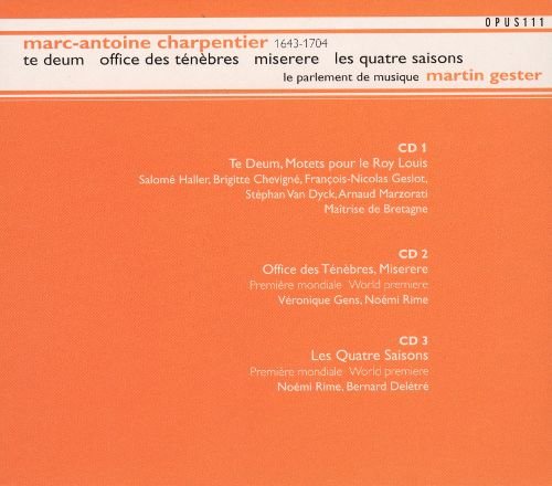 Charpentier, Marc-Antoine, Martin Gester, François-Nicolas Geslot, Le ...