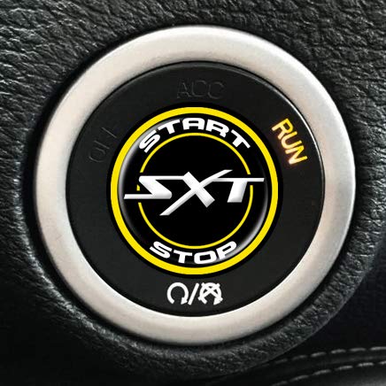 Buy SXT Ignition Push Start Button Overlay Decal for Dodge Challenger ...
