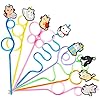 Amazon.com: 24 PCS Cat Drinking Crazy Straws for Kids | Cat Themed ...