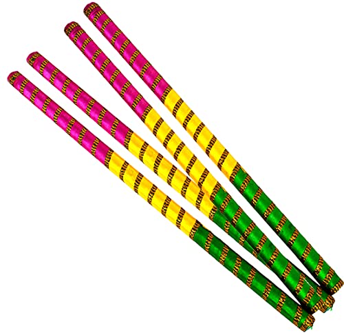 ME & YOU Wooden Dandiya Sticks for Dance/Navaratri and Diwali Garba ...