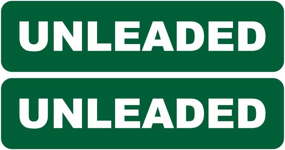 Petrol fuel signs - Self adhesive stickers Pack of 6 100mm x 100mm ...