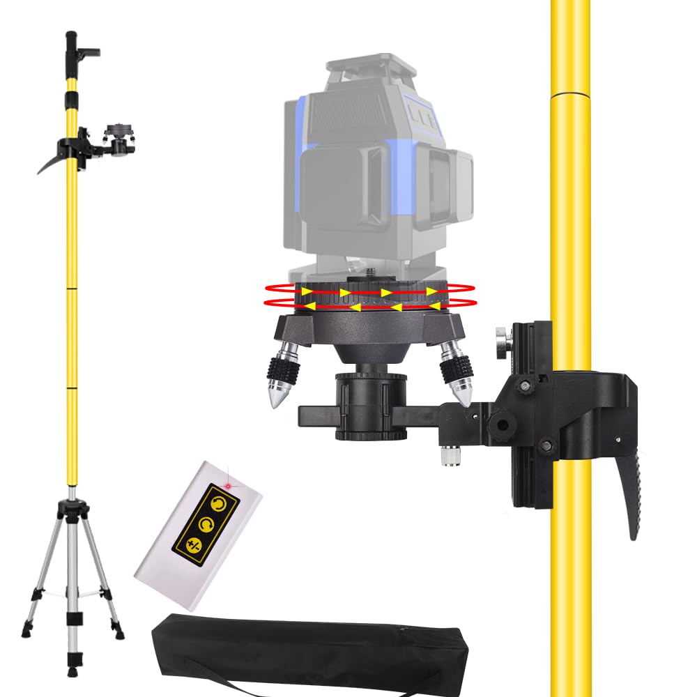 Snapklik.com : Electric Rotating Base pole,Used For Laser Level, 13.8 ...