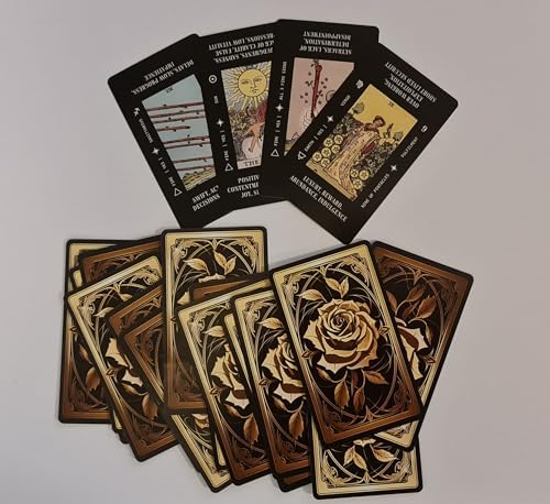 Beyond the Shuffle Rose Gold Tarot - 78 Cards, Rider-Waite, Beginner ...