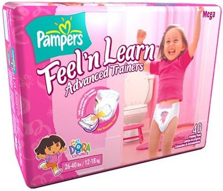 Amazon.com: Pampers Feel 'n Learn Advanced Trainers, Mega, 3T-4T (26-38 ...
