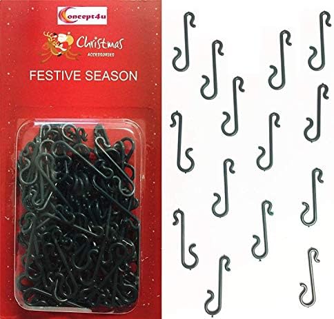 Christmas Tree Bauble Hooks, Pack of 100 Plastic Christmas Tree ...