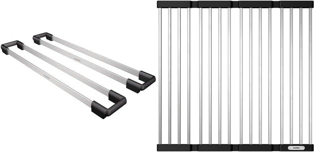 BLANCO Top-Schienen aus Edelstahl, 235906, 416 mm & 238483 Klappmatte ...