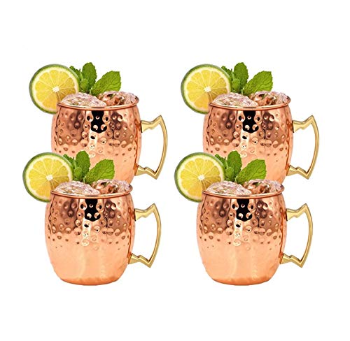 Buy HarLen Ukal 4Pcs Copper Moscow Mule Mugs (16 Ounce) Online at Low ...