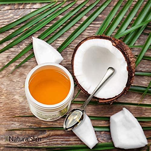 NaturalSlim Coco-10 Plus Mezcla de aceite de coco orgánico y coenzima ...