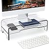 Amazon.com: AMT Clear Acrylic Monitor Stand Riser 2 Tier, 5.5 Inches ...