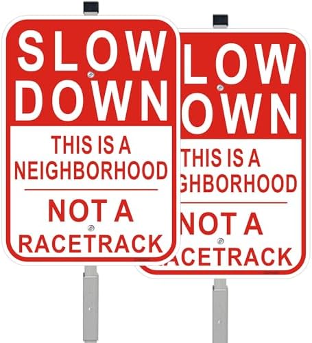 Amazon.com : Slow Your (Donkey Image) Down Sign - Durable Metal Slow ...