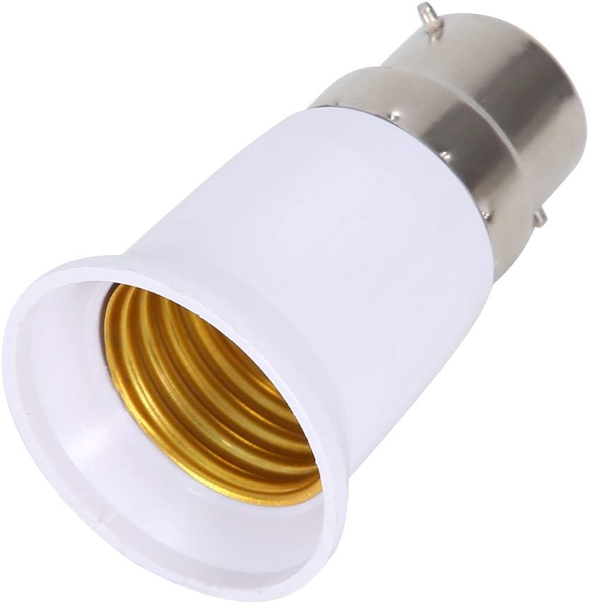 B22 to E27 Bulb Adapters 6 Pack Lamp Holder Converter Base Bulb Socket ...