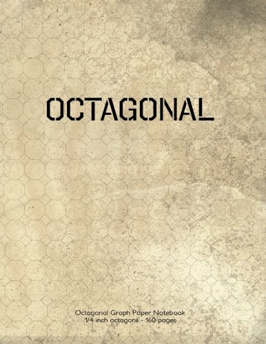 Octagonal Graph Paper Notebook 1/4 inch octagons 160 pages: 8.5"x11 ...