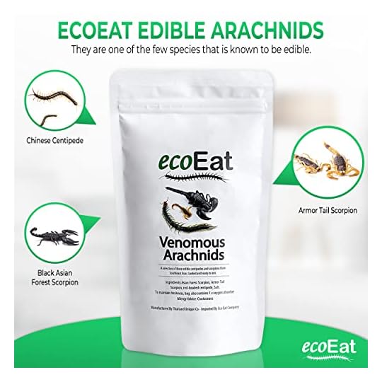 ecoEat Edible Arachnids (3 Insects) - Chinese Centipede, Black Asian ...