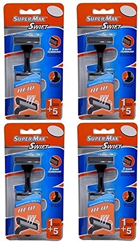 Super Max Swift Razor (Pack of 4) : Amazon.in: Health & Personal Care