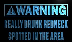 Amazon.com : ADVPRO Warning Drunk Redneck Spotted LED Sign Neon Light ...