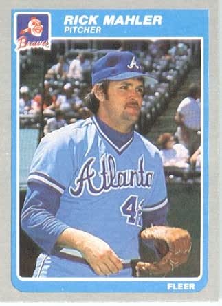 Amazon.com: 1985 Fleer Baseball Card #332 Rick Mahler : Collectibles ...