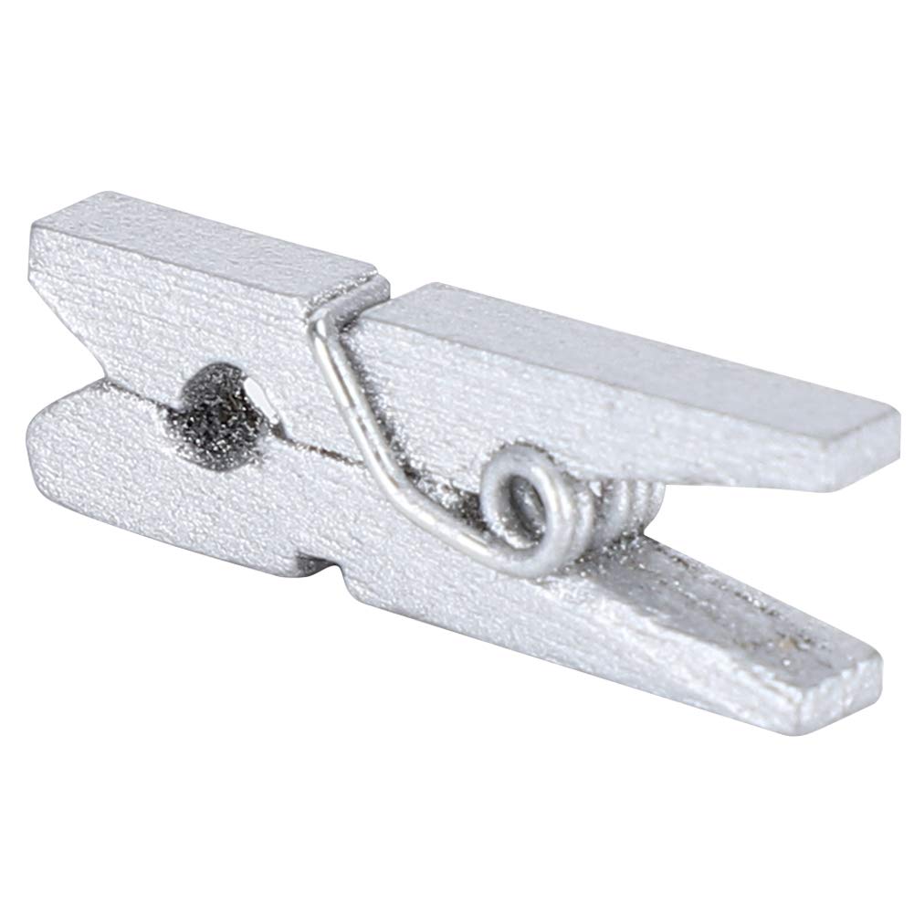 Portable, Wooden Clips, Photo Folder, Sturdy, Wood, Silver, for Message ...
