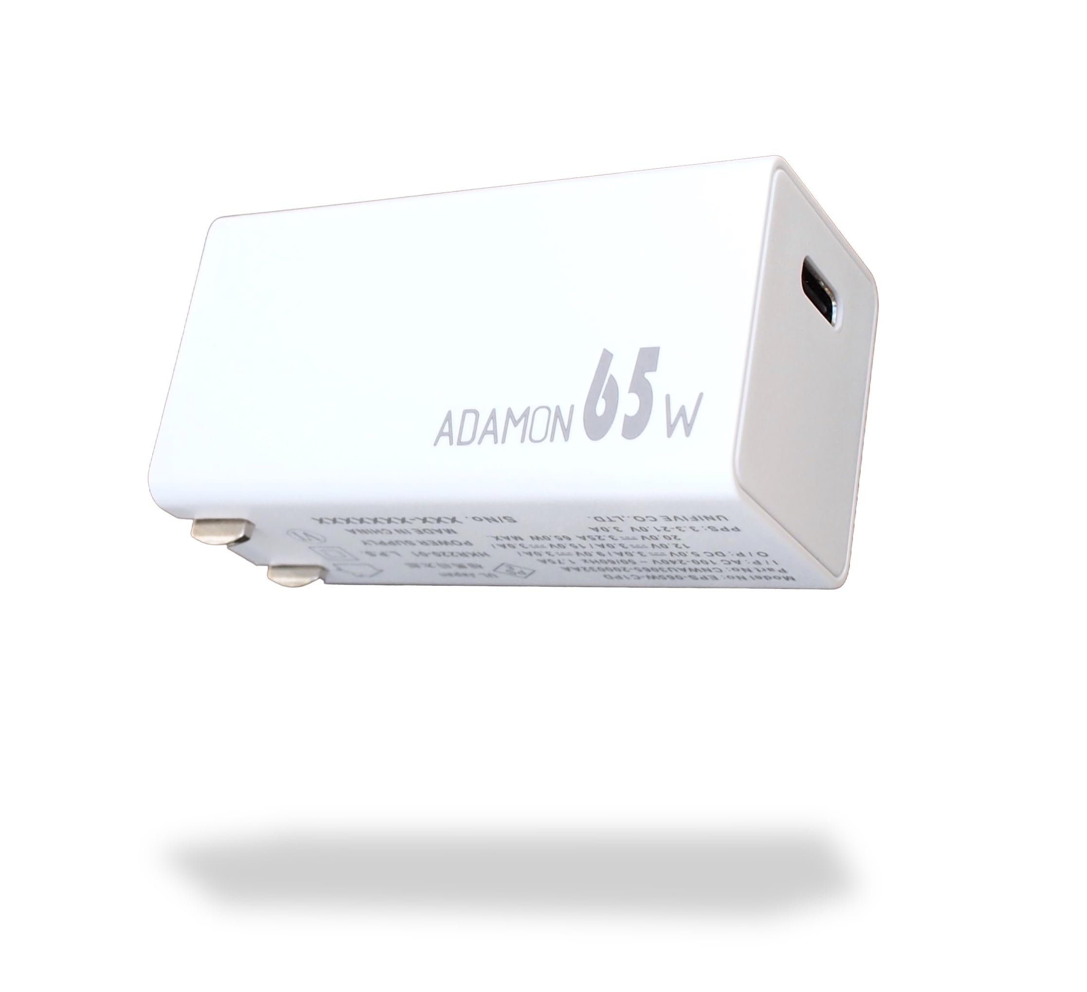 Amazon.co.jp: E-Power Solutions ADAMON 65W 【独自技術DAC Tech搭載/Type-C PD・PPS充電器/PSE適合】 (White ...