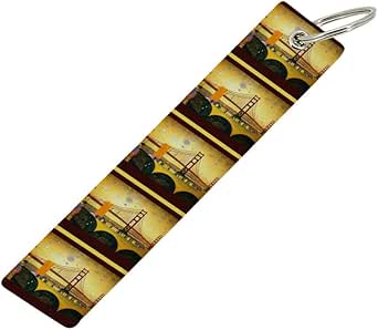 Amazon.com: San Francisco Bridge Keychain - Art Key Ring - Golden Gate ...
