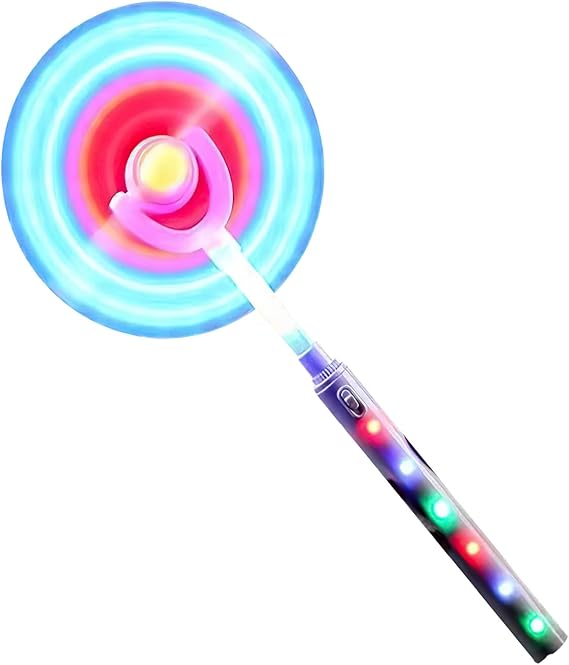 Light Up Sensory Toys for Kids - Automatic Rotating Glowing Windmill ...