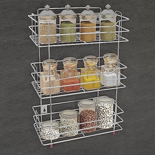 Buy EverEx Stainless Steel Kitchen Rack Trolley Basket Stand Container ...